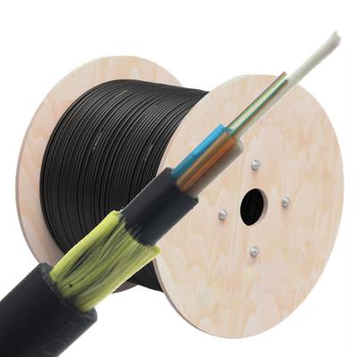 China FRP Central Strength Member ADSS Fiber Optic Cable with G655 Optic Fibre and 48 Core for sale