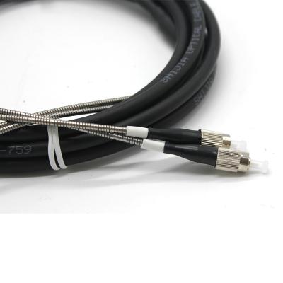 China LSZH 2 Core Armored Break Out Duplex Outdoor Jumper Fiber Cable For Patch Cord Fan Out Kit Flame Retardant for sale