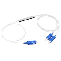 China Singlemode G.657A1 Fiber Type PLC Passive Fiber Optical splitter 1x4 1x8 1x16 1x32 1x64 with 900μm Input/Output for sale
