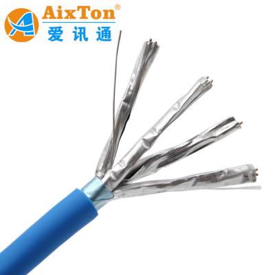 China 4 Pairs BC Utp Ftp Cat6A Cat7 LAN Ethernet Cat5E Patch Cord Cable UTP Cable With Color-coded PE Insulation Materials for sale