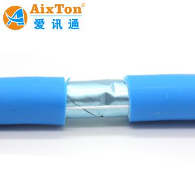 China FTP SFTP Cat 6E 6A Lan Cable FFTP Shielded Network Ethernet Cable LSZH Outer Jacket 305m Box for sale