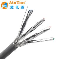 China Color-coded PE Insulation Materials Shielded Cat6a SFTP UTP Lan Cable for High Speed Indoor Networking for sale