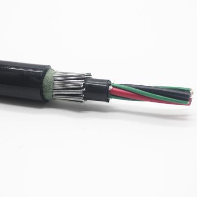 China 12 24 48 96 144 Core Hybrid Optical and Electrical Stranded Loose Tube Cable Outdoor Armoured Anti Rodent GDTA GDTS Fiber Optical Cable for sale