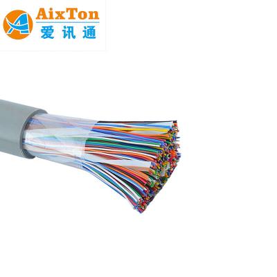 China 2 10 20 Pair Telephone Cable Phone Line 0.5mm Telecommunications color code 50 pairs HYA Underground Telephone wire for sale