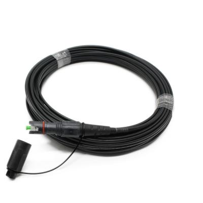 China FC/APC OptiTap Outdoor Fiber Connector Patch Cord IP67 Waterproof Corning Female Mini SCAPC 1M 2M 3M 5M 3.0mm Yellow Cable Fiber Count 2 LC for sale