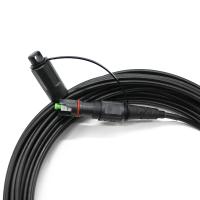 China Fiber Count 2 Waterproof Optitap Corning SC APC Connector Fiber Optic Patch Cord With G657a1 G657a2 Single Mode Flat Drop Cable Wavelength 1310/1550nm for sale