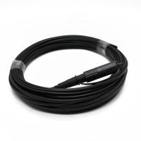 China Waterproof Fiber Optic Patch Cord Cable Color Black FTTH Armoured SC/APC 5.0 for Drop Cable for sale