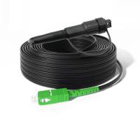 China Waterproof Fiber Optic Patch Cord with LC Connector Type , Toneable Flat Drop Cable Assembly and FTTH Corning Optitap for sale