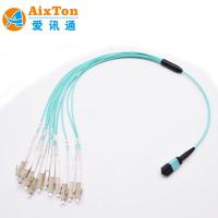 China 8 Core 12 Core MPO MTP Patch Cord MM OM3 OM4 Female To LC Fiber 12 Core MPO MTP Patch Cord 5 Meter 10 Meter for sale