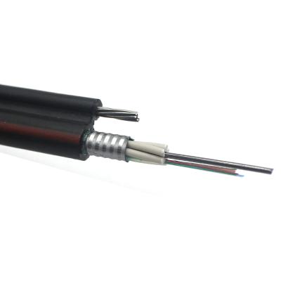 China GYTC8S Self-Supporting Aerial Fiber Optic Cable Outdoor Telecommunication Communication Cable With Steel Wire for sale