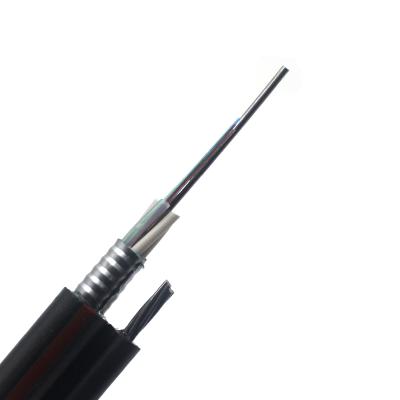 China Outdoor Overhead Self Supporting Figure 8 Fiber Optic Cable 48cores GYTC8S Armored Single Mode G.625D with PE Outer Jacket for sale