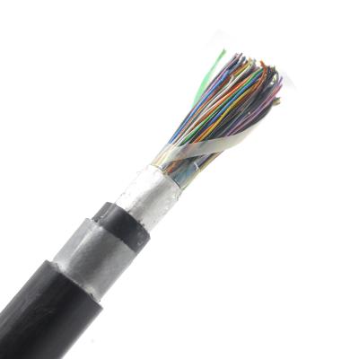 China Underground Jelly Filled multi Pairs 50 100 200 300 Pairs Armored Outdoor telephone cable Communication cable for sale