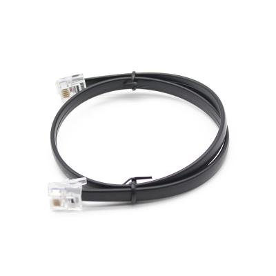 China 6 Cores Strands 26AWG 28AWG 30AWG RJ12 6C Flat Telephone Cable for sale