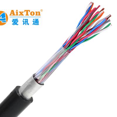 China underground RJ11 telephone cable Copper Shielded with jelly cat3 telephone cable for sale