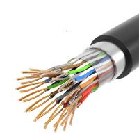 China Cat3 UTP And FTP 24AWG  50 / 100 / 200 Pair Indoor Outdoor Multi Pair Telephone Cable for sale
