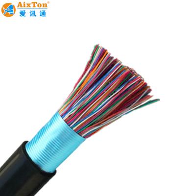 China HYV Telephone Cable Cat3 UTP 24AWG PVC Jacket 100 Pair Multipair Cable Voice Grade Communication Cable for sale