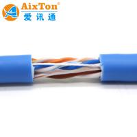 China Bare Solid Copper Cca Cu 23awg 0.57mm Cat6 UTP 305m Indoor Outdoor Network Cable Large Stock Ethernet Cable OEM Package for sale