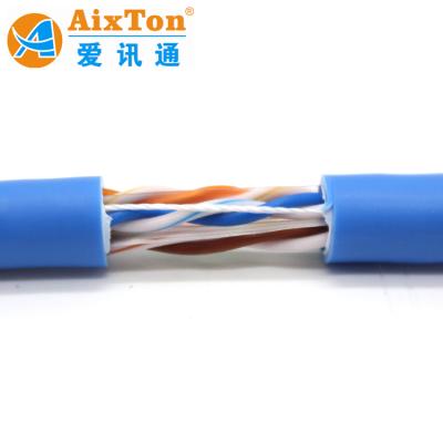 China Bare Solid Copper Cca Cu 23awg 0.57mm Cat6 UTP 305m Indoor Outdoor Network Cable Large Stock Ethernet Cable OEM Package for sale