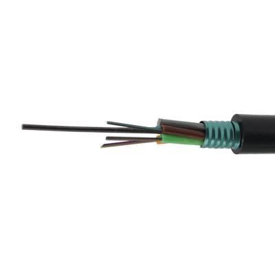 China 48 Core Armored Fiber Optical Cable GYTS Wire Stranded Loose Tube Single Mode Fiber Optic Cable for sale