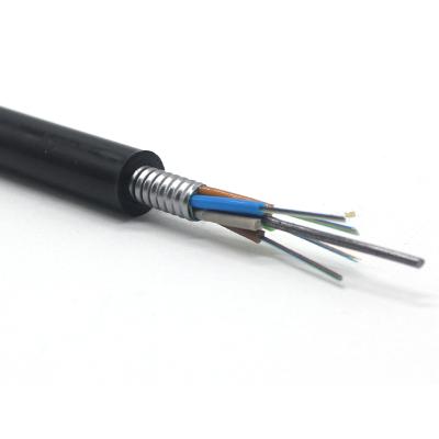 China GYTS GYTA53-24B1 Fiber Optic Cable CE Certified for Underground with Steel Tape Armor & LSZH Sheath for sale