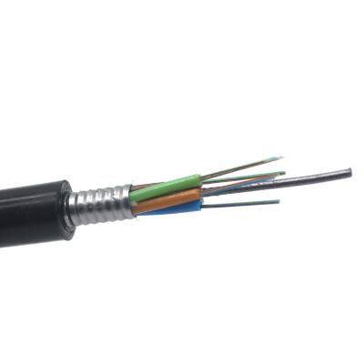 China GYTS Layer Stranded 10G 40G SM OM3 50/125 Light Armored Loose Tube HDPE Jacket for sale