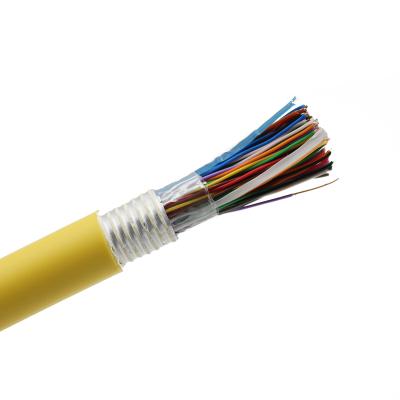 China CAT3 25pairs 24/25/26 AWG Outdoor Communication Telephone Cable LSZH PVC Jacket 100%BC Conductor for sale
