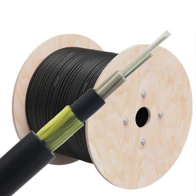 China Aerial ADSS Fiber Optic Cable 24 48 96 Core All Dielectric Self Supporting G.652D Fiber Type FRP Strength Member Communication for sale