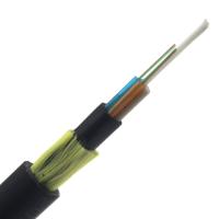 China Outdoor Mini ADSS Fiber Optic Cable with 80M/100M/120M Span 12/24/4 Core Strand for sale