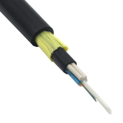 China ASU ADSS Non-Metallic Armored Fiber Cable 24-96 Core Outdoor Duct Cable PE/HDPE Sheath Rodent Proof for Aerial Duct Installation for sale