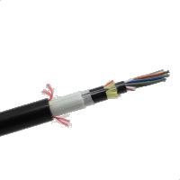 China Flat FRP ADSS Fiber Optic Cable 12/24/48/96 Core 100/150 Span G652D Fiber Type Outdoor for sale