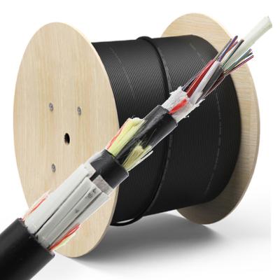 China Asu Fibre Optic Adss Cable 24 Core And 48core Fo 96 144 three Jacket Fiber Cable ADSS for sale