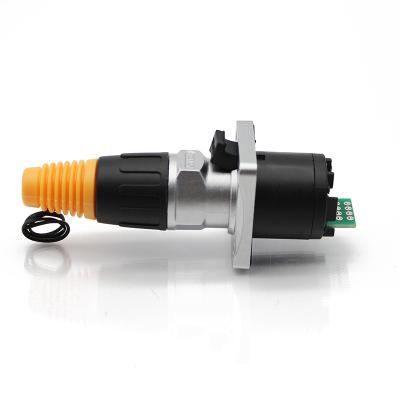 China Microphone Cable XLR 1M IP67 Dustproof Waterproof Connector Lan Cable Plug Housing for sale
