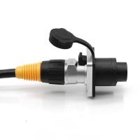 China 1 m LED HD Combined Screen signal Cable RJ45 Network Cable Connector Pair XLR Male Shell IP68 Outdoor Waterproof Cable for sale