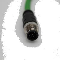 China M12 to RJ45 Male High Flex Waterproof Cable Shielded Field Wireable Cable Assembly for sale