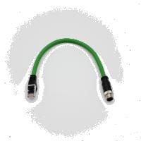 China M12 4 Pin D Code to RJ45 Industrial Ethernet Cable High Flex Cat7 Shielded Field Wireable Cable for sale