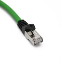 China RJ45 to M12 X Coded M12X Industrial Drag Chain 4*2*26AWG 20m PUR Cat5e CAT6 for sale