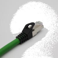 China Industrial M12 X-Code Male to RJ45 Male Ethernet Cable 20m Cat6e Sf/UTP PUR Jacket for sale