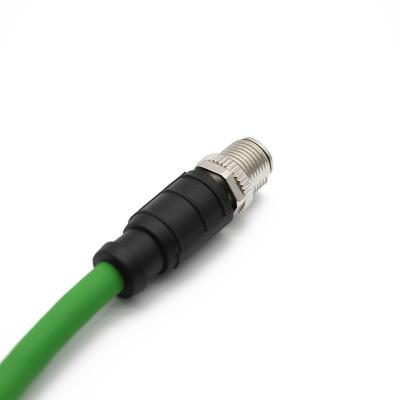 China IP67 Waterproof RJ45 Connector Locking Nut Outdoor Industrial  Shielded Cat5/CAT6 Male Female Power Cables for sale