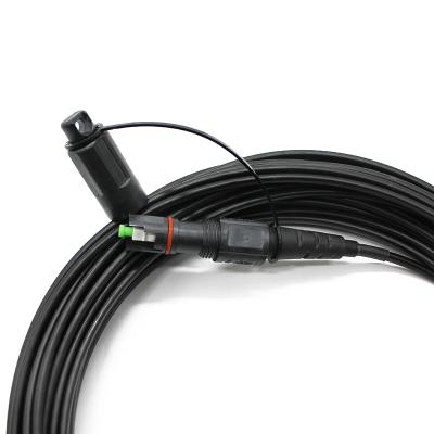 China Factory Price H-OPT-SC Outdoor IP67 Waterproof FTTH Prefabricated Fiber Optical Patch Cord Compatible Corning for sale