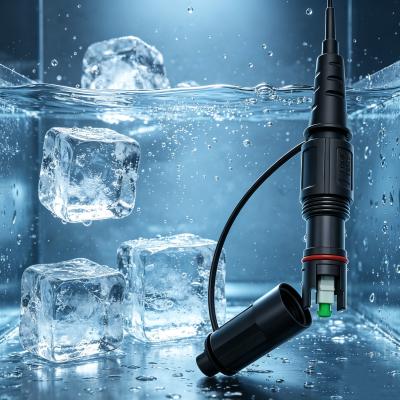 China Outdoor IP68 Corning Jumpers GJYXFCH FRP Drop Cable Patch Cord with Messenger for sale
