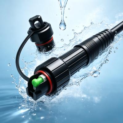 China Customized Corning HUAWEI Connector FTTH Outdoor Drop Cable Connector Mini Waterproof Fiber Patch Cord for sale