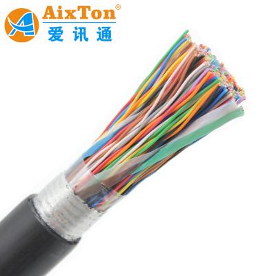 China OEM Outdoor Telephone Cable With Gel Filled Cat3 Underground Ttelecom Cables Multipair 0.5mm Copper Wire 100 pairs for sale