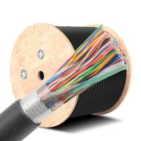 China OEM Outdoor Telephone Cable With Gel Filled Cat3 Underground Ttelecom Cables Multipair 0.5mm Copper Wire 100 pairs for sale