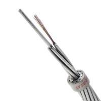 China Ground G652d Fiber Optic Cable 24 Core Single Mode Aerial Optical Opgw Fiber for sale