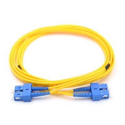 China Single Mode 9/125 Duplex Fiber Optic Patch Cord SC UPC To SC UPC for sale