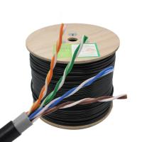 China UV Resistance Cat5e Network Cable Outdoor UTP 24AWG Copper Wire for sale