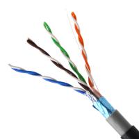 China Double Sheath CAT5E Ethernet Cable Waterproof Copper FTP 4 Pair 8 Pair for sale