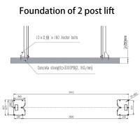 China 1820mm 4 Ton Car Lifting Machine With Clear Floor 2 Post Automotive Lifts for sale