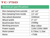 China 220v 380v 26 Inch Rim Automotive Tire Changer / Tire Changing Equipment for sale