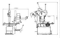 China 380volt Fully Automatic Tire Changer Machine Completed Pneumatically for sale